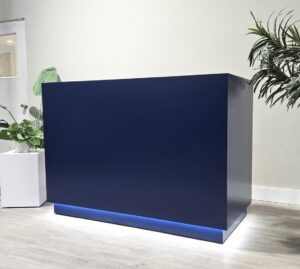 Agate Reception Desk (Blue) - Maram Design Office