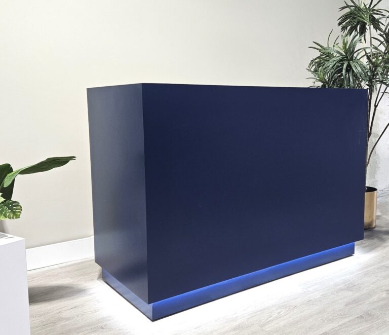 Agate Reception Desk (Blue) - Maram Design Office